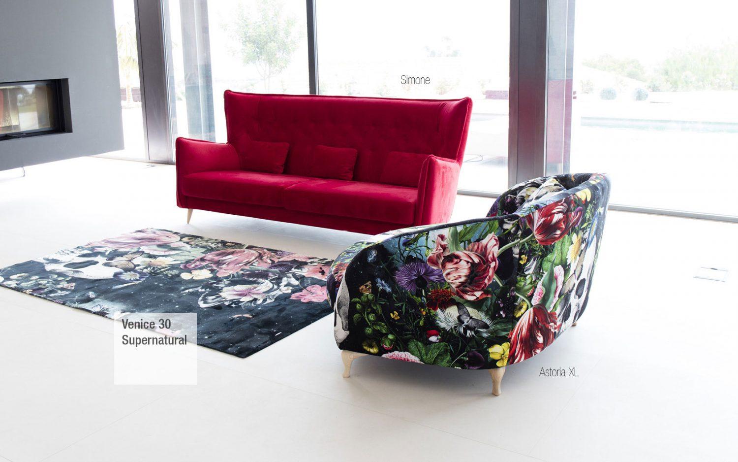 Simone B 4 Seater Sofa from Fama | Mia Stanza