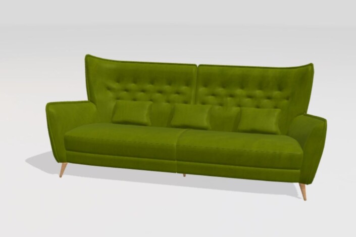 Simone B12 4 Seater Split Sofa from Fama | Mia Stanza