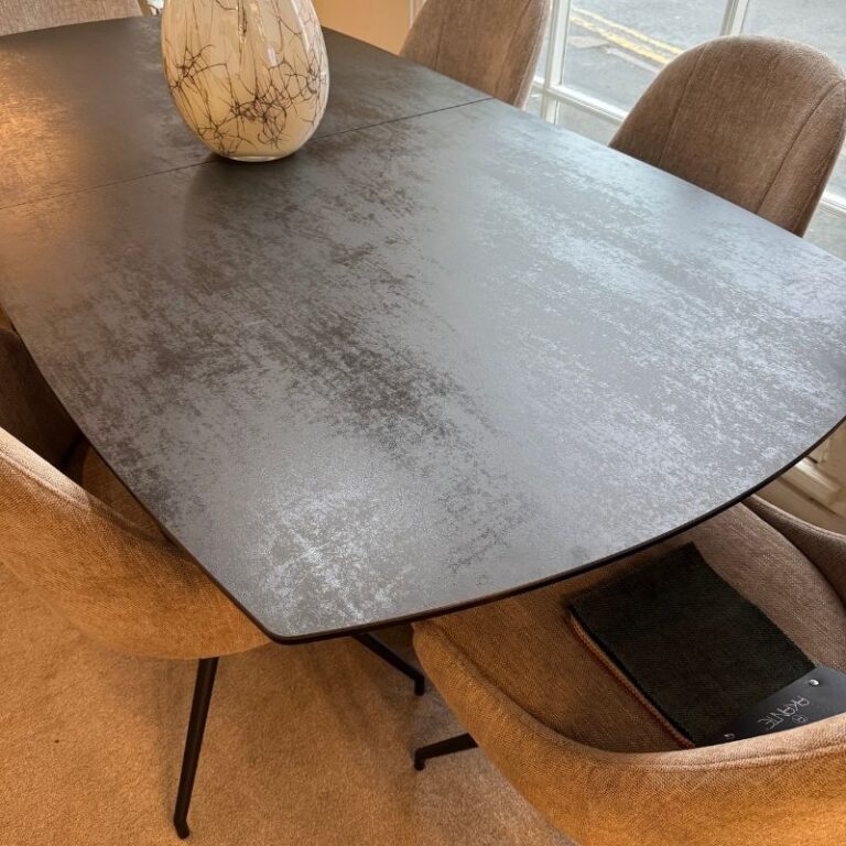 Phoenix Ceramic Table & 6 Miami Chairs - Clearance | Mia Stanza